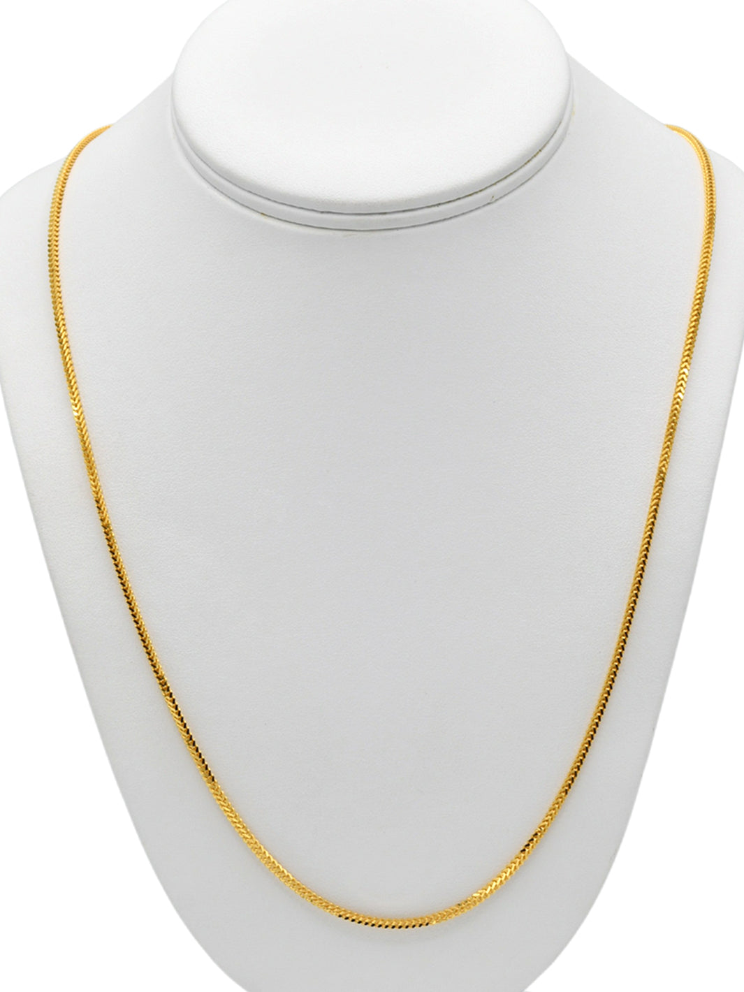 22ct Gold Fox Tail Chain - 55 cm – Manilal & Sons